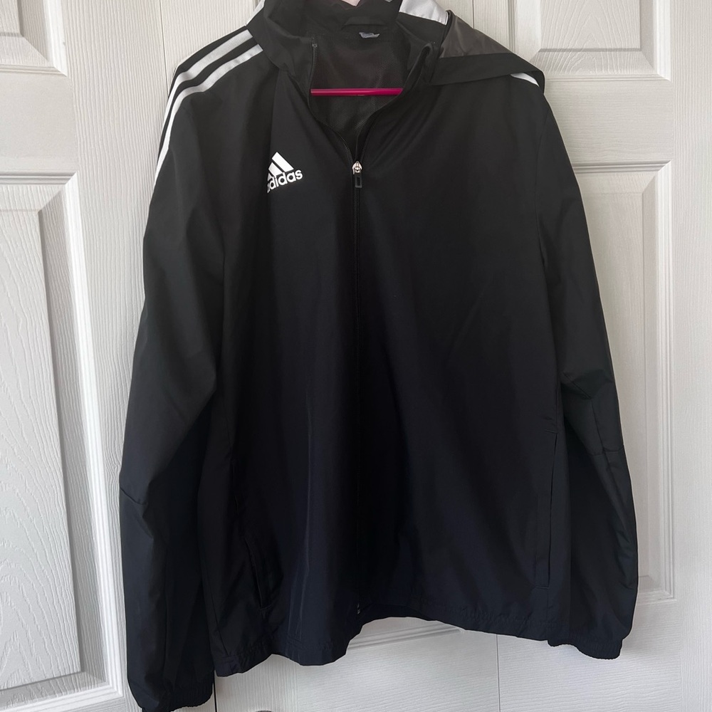 Mens Adidas Rain Jacket - Gem
